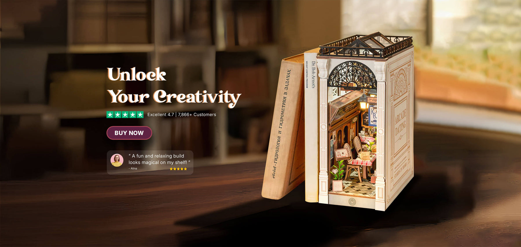Official Book Nook® | DIY Miniature 3D Book Nook Kits